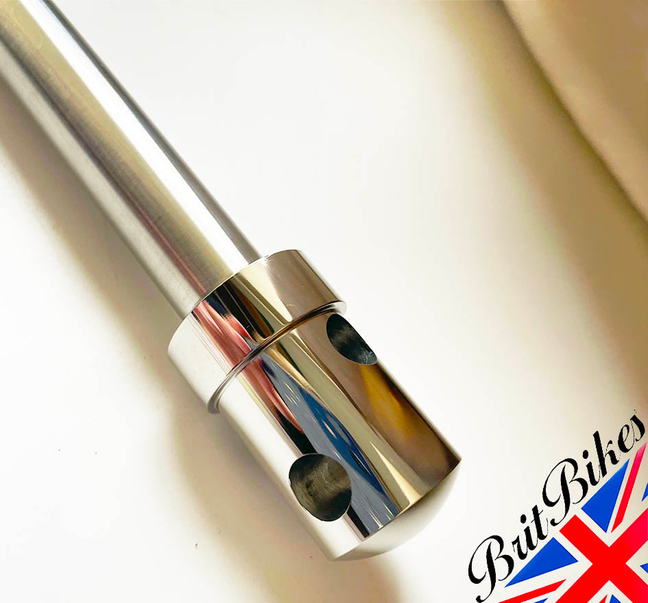 BSA A & B GROUP REAR WHEEL SPINDLE STAINLESS STEEL MADE IN ENGLAND 67 ...