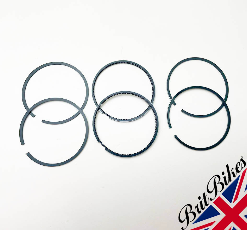 HEPOLITE PISTON RING SET BSA A65 650 ETC MODELS 75MM +020 OVERSIZE R17 ...