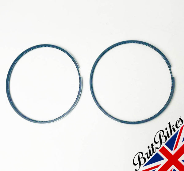 PISTON RING SET TRIUMPH T120 650 MODELS ETC (59-75) 71MM +020 OVERSIZE ...