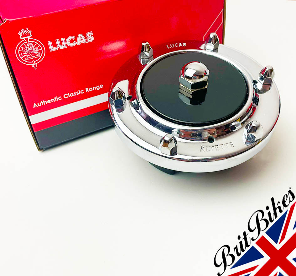 GENUINE LUCAS 12V ALTETTE HORN - HF1234B - BSA NORTON TRIUMPH – Brit Bikes - Classic & Modern ...