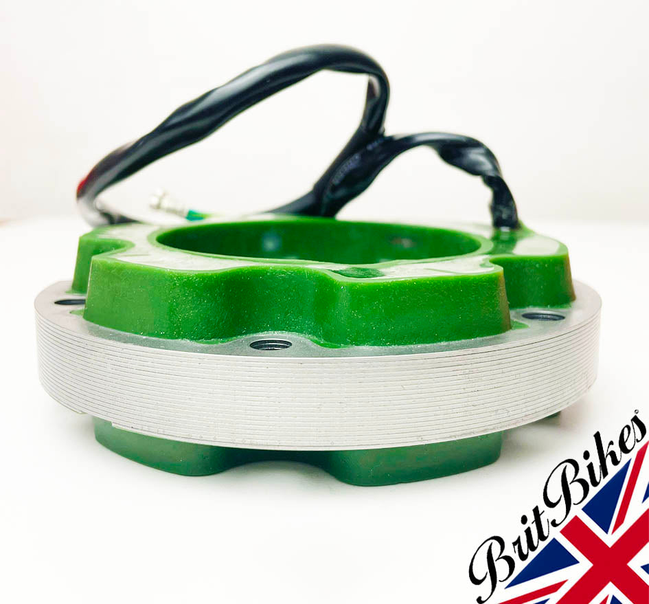 GENUINE LUCAS STATOR RM21 2 LEAD SINGLE PHASE 10 AMP BSA NORTON TRIUMP ...