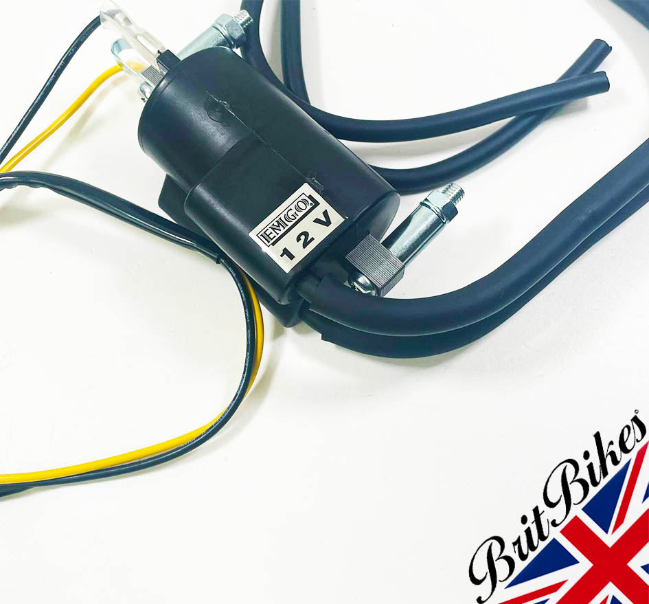 MOTORBIKE IGNITION COIL - TWIN LEAD 12V CAN BE USED WITH PAZON IGNITIO ...