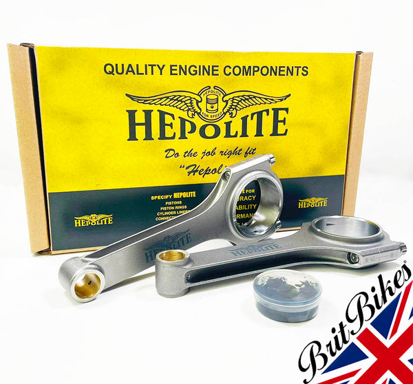 PAIR OF HEPOLITE NORTON COMMANDO ATLAS G15 N15 P11A STEEL CON RODS 06 ...