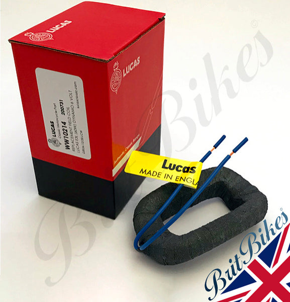 GEN LUCAS DYNAMO ARMATURE & FIELD COIL 6V BSA A7 A10 C10 C11 E3L 190mm ...