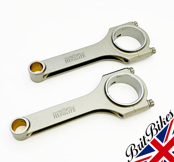 PAIR OF HEPOLITE BSA A50 A65 A70 FORGED STEEL CON RODS 68-0053, 68-064 ...
