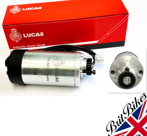LUCAS 12V AC GENERATOR TRIUMPH 3T 5T 6T T100 T110 TR5 TR6 ARIEL PRE UN ...