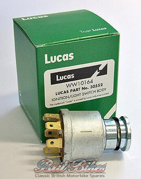 GENUINE LUCAS IGNITION LIGHT SWITCH BSA TRIUMPH NORTON LU30552, 99-705 ...