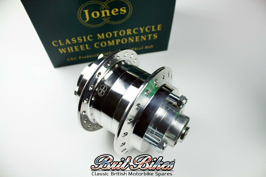 GENUINE JONES CNC COMPLETE REAR HUB ASSEMBLY - TRIUMPH T140 BONNEVILLE ...