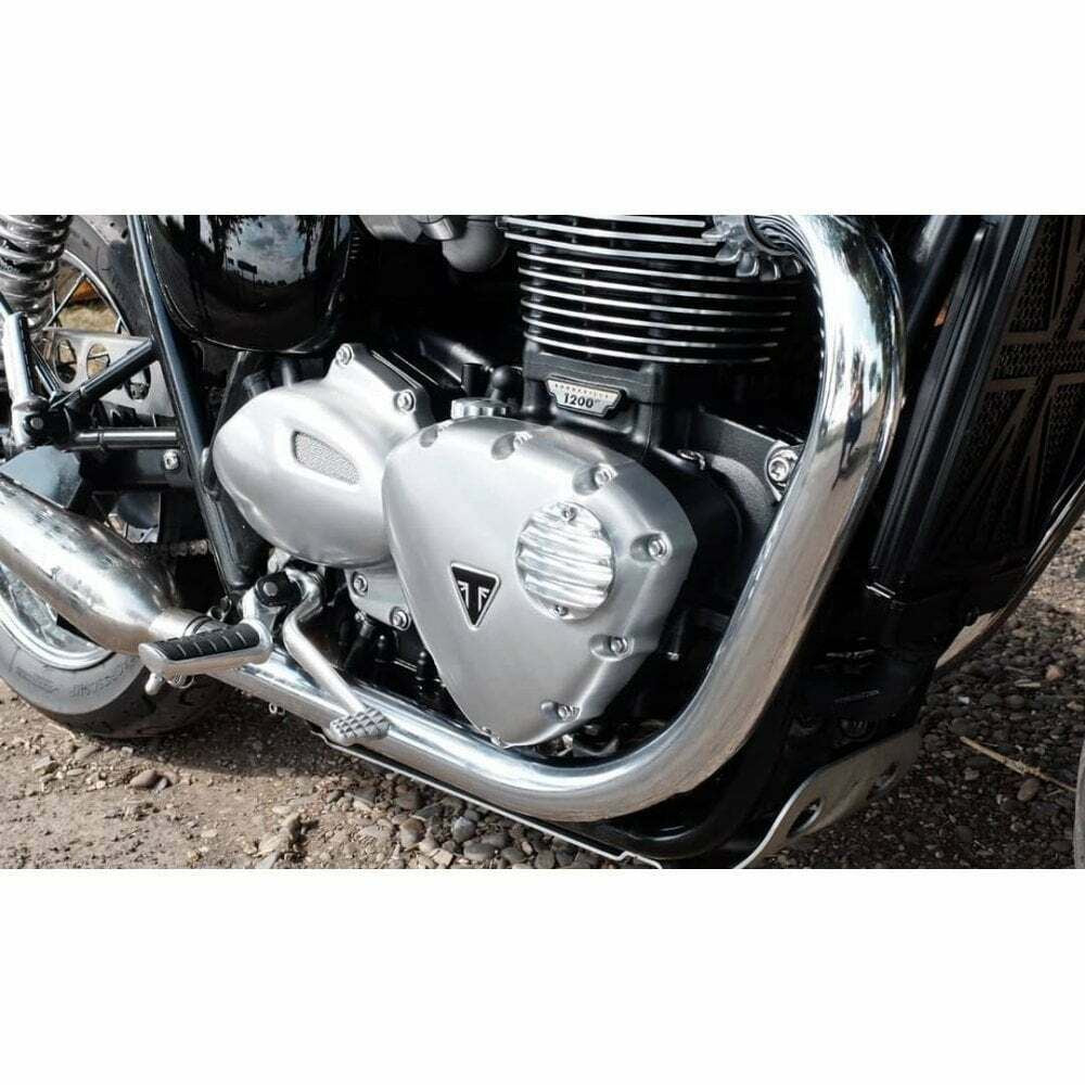Motone Triumph Bonneville Points ACG Cover Polished Bobber Thruxton Sp ...