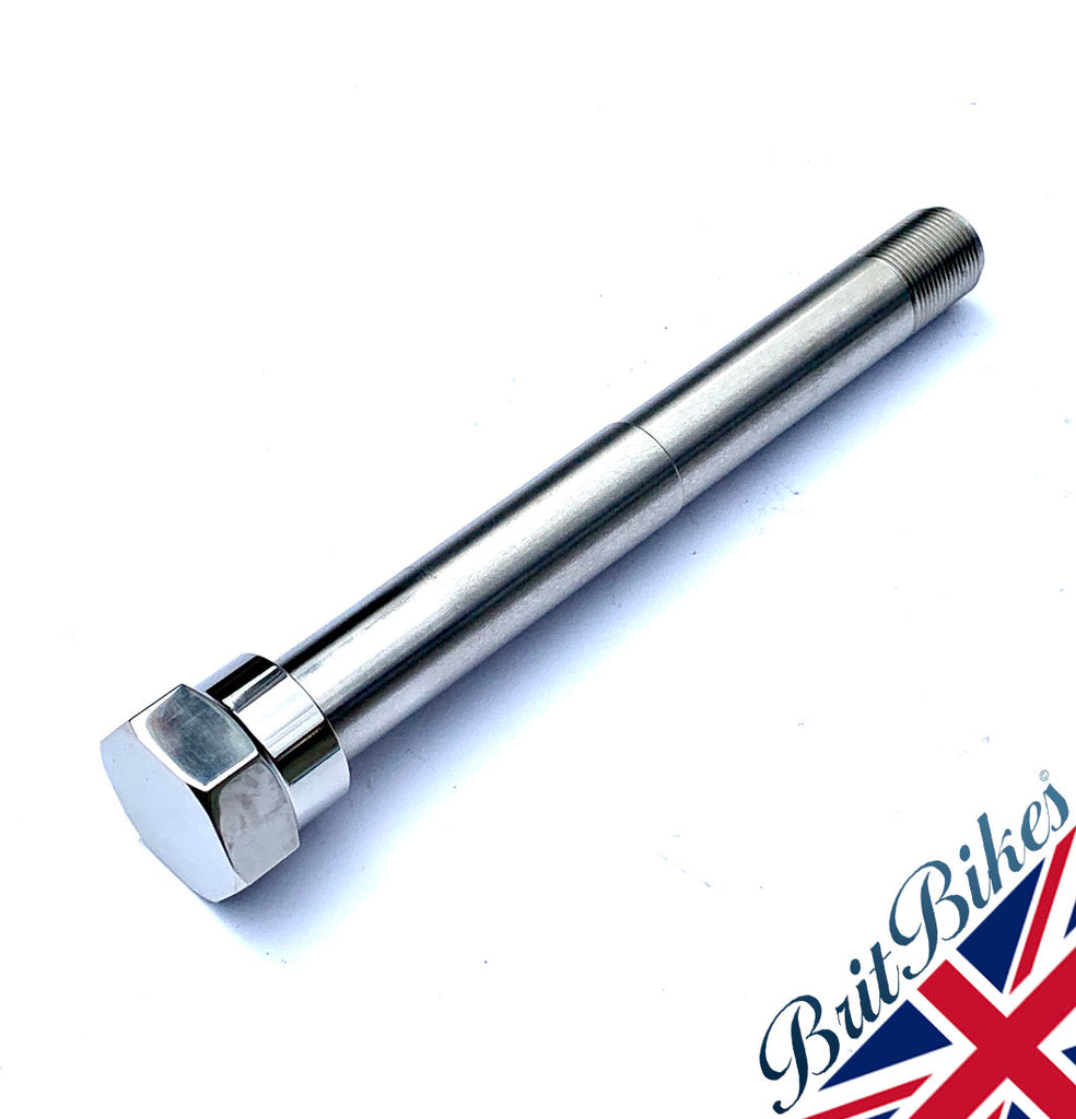 QUALITY BSA A & B GROUP S/STEEL REAR WHEEL SPINDLE SET 42-6320 42-6077 ...