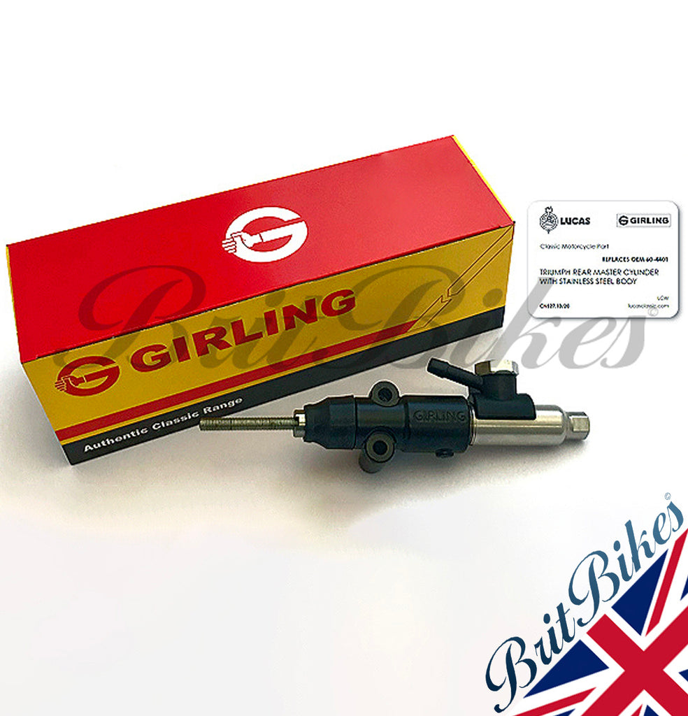 GENUINE GIRLING TRIUMPH T140 TR7 T160 TRIDENT REAR BRAKE MASTER CYLIND ...