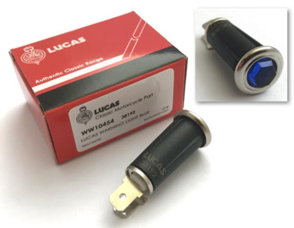 GENUINE LUCAS HEXAGONAL HEADLAMP WARNING LIGHT BLUE LU38192 99-7054 ...