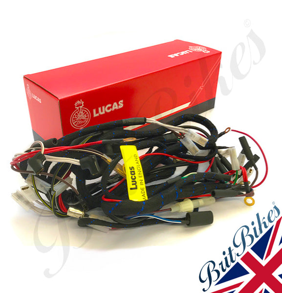GENUINE LUCAS MAIN WIRING HARNESS TRIUMPH T90 T100 T120 MODELS (1965 ...