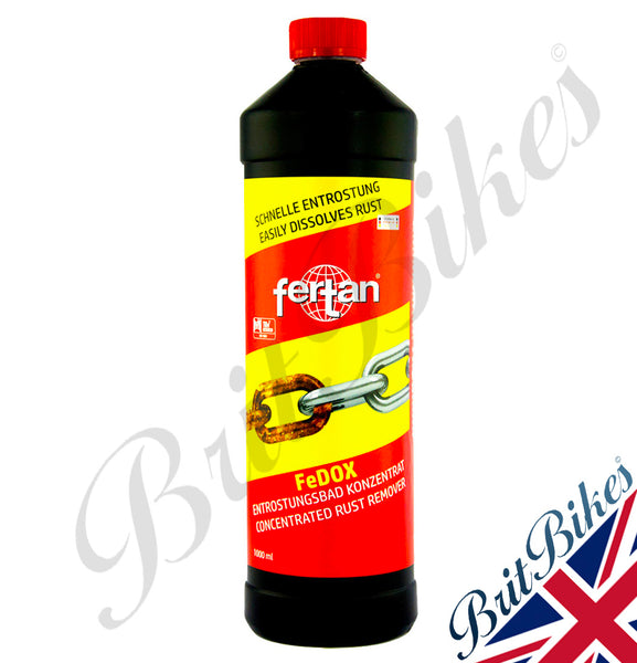 FERTAN FEDOX RUST REMOVER TREATMENT DE RUSTING STEEL PARTS 1 LITRE CAR ...