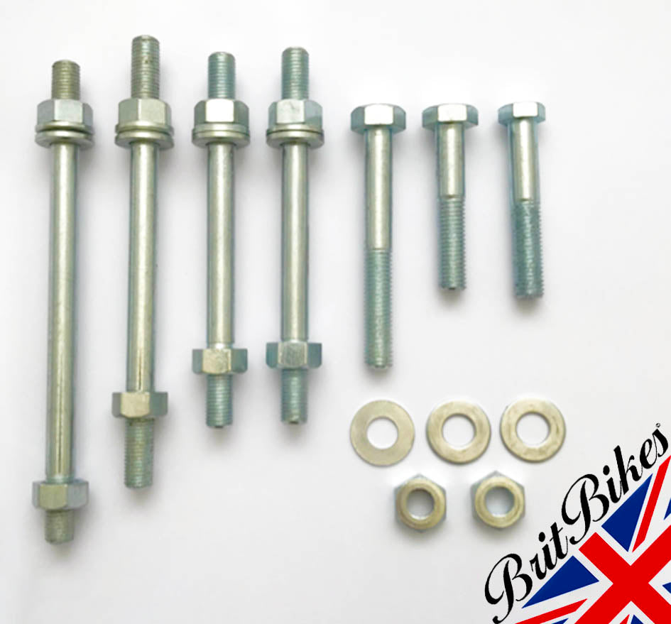 TRIUMPH TR6 6T T120 CRANKCASE BOLT SET CEI 26TPI 70-4856 70-5963 70-28 ...