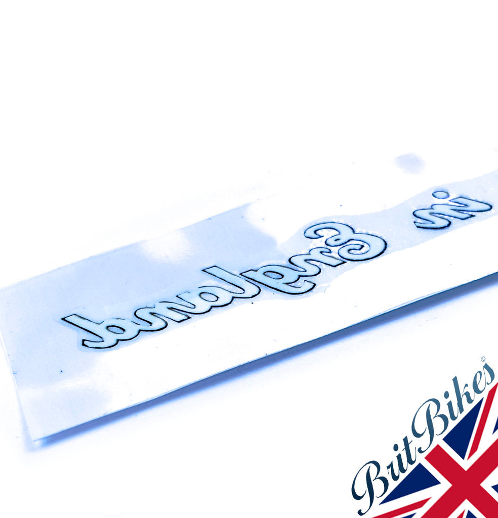 TRIUMPH MOTORBIKE FRAME TANK TRANSFER DECAL GOLD - MADE IN ENGLAND - 6 ...
